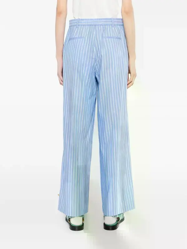 Karl Lagerfeld Striped Pleated Trousers