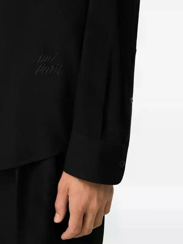 AMI Paris Boxy Embroidered Shirt