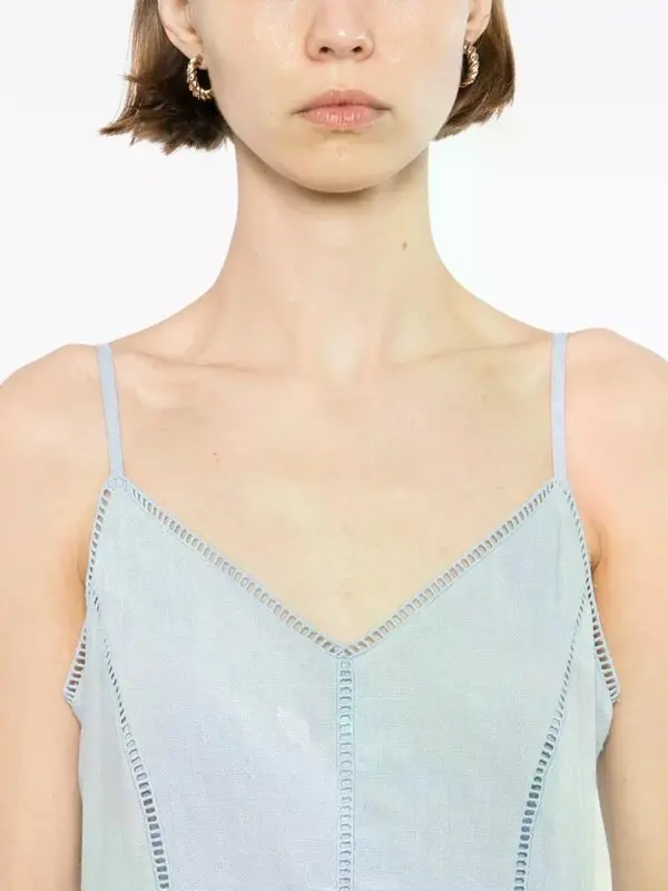 Karl Lagerfeld Embroidered Cut-out Midi Dress