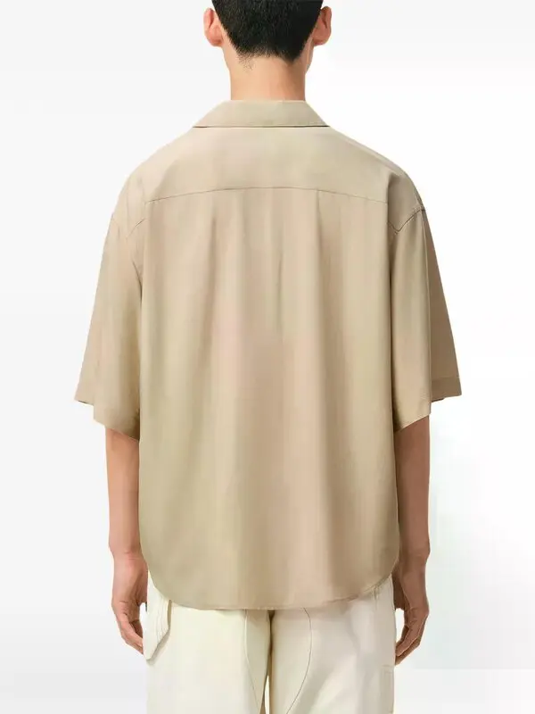 AMI Paris Embroidered Short-sleeve Shirt