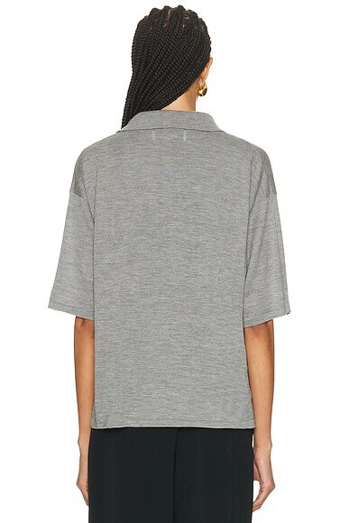 Sprwmn Oversized Cashmere Polo Top