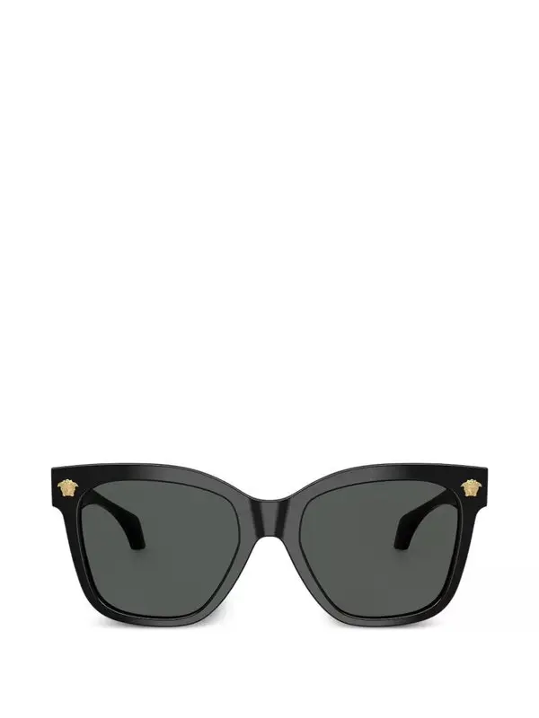 Versace Medallion Square-frame Sunglasses - Black