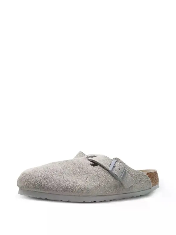 BIRKENSTOCK Boston Soft Footbed Suede Clogs - Neutrals