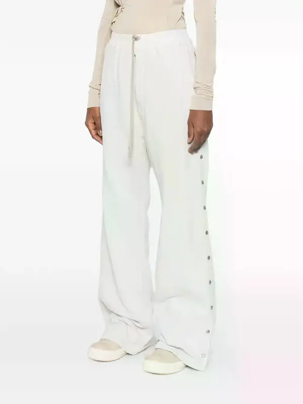 Rick Owens Wide Leg Drawstring Trousers - Neutrals