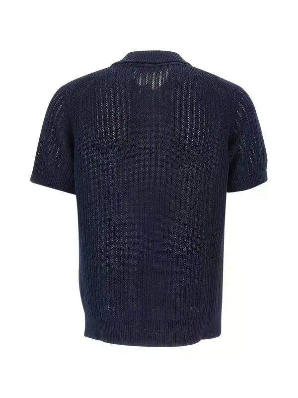FILIPPO DE LAURENTIIS Button Textured Cotton Shirt