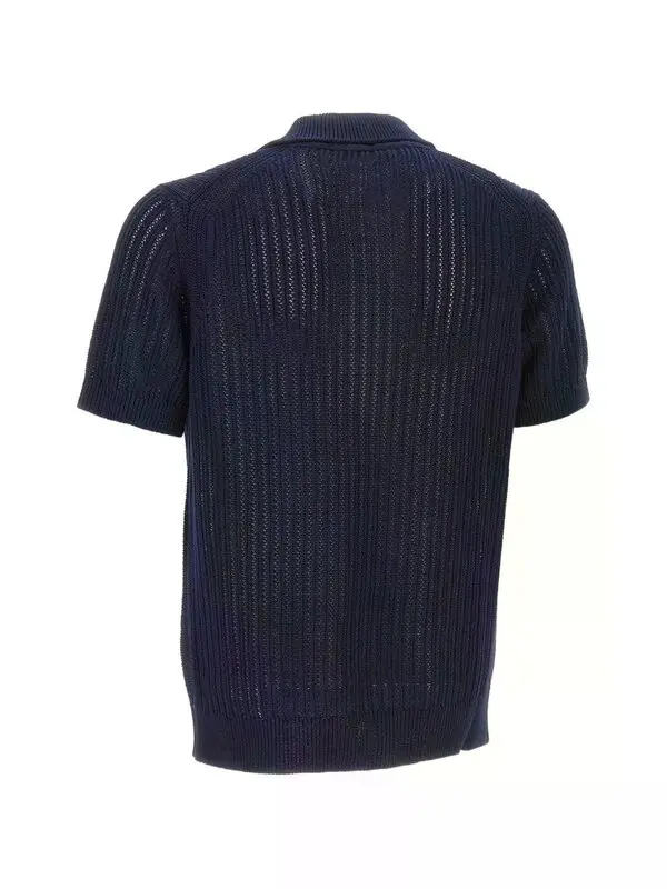 FILIPPO DE LAURENTIIS Button Textured Cotton Shirt