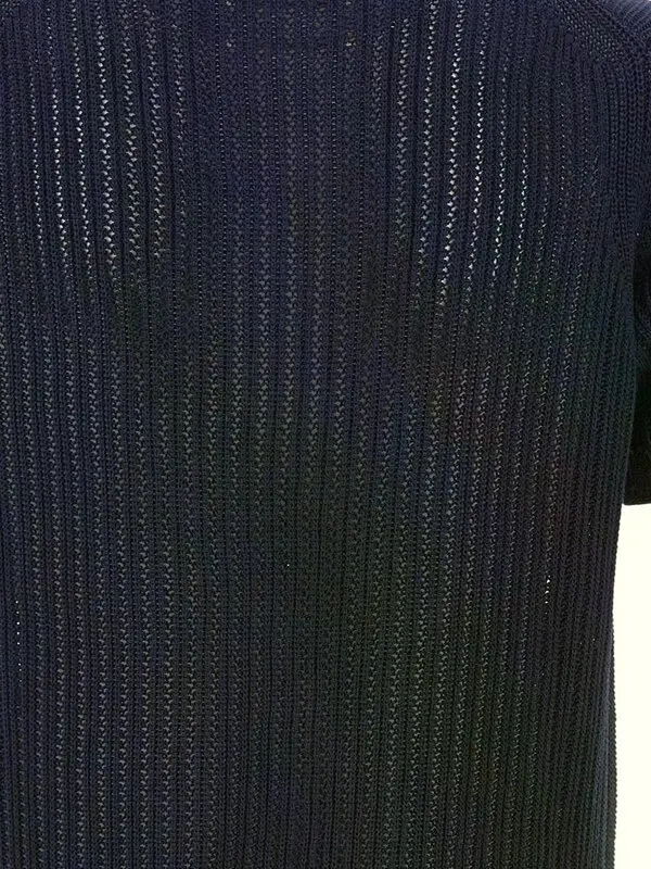 FILIPPO DE LAURENTIIS Button Textured Cotton Shirt