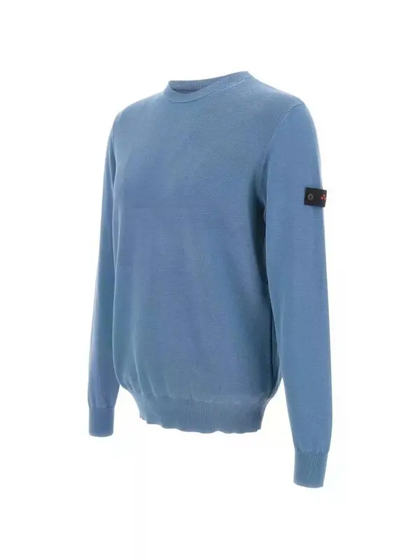 Peuterey Logo Patch Crew Neck Sweater - Blue