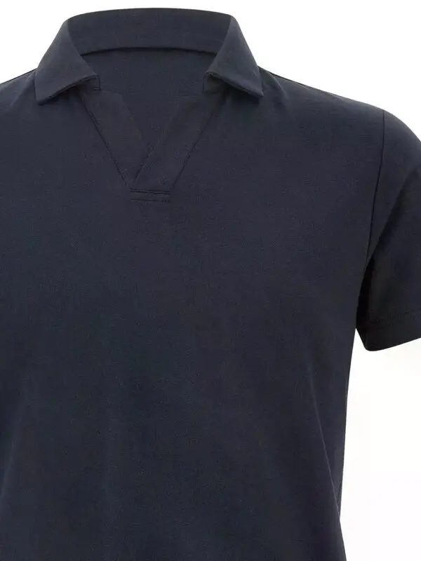 Peuterey V-neck Logo Polo Shirt