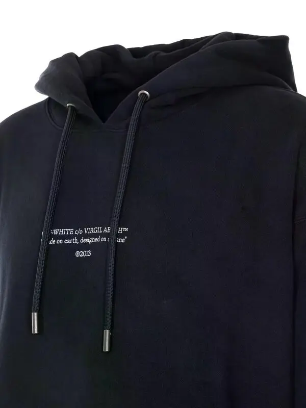 Off-White Statement Skate Printed Hoodie - Blue