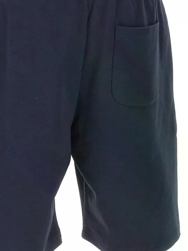 EA7 Logo Detail Cotton Shorts