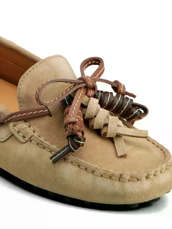 TOD'S Tassel Detail Loafers - Neutrals