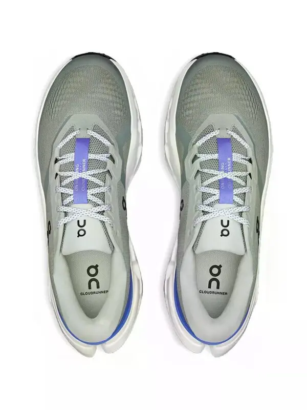On Cloudrunner 3 Logo-detail Lace-up Sneakers - Grey