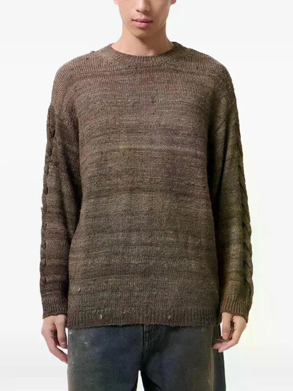 Our Legacy Crew Neck Cable Knit Sweater