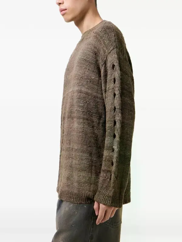 Our Legacy Crew Neck Cable Knit Sweater