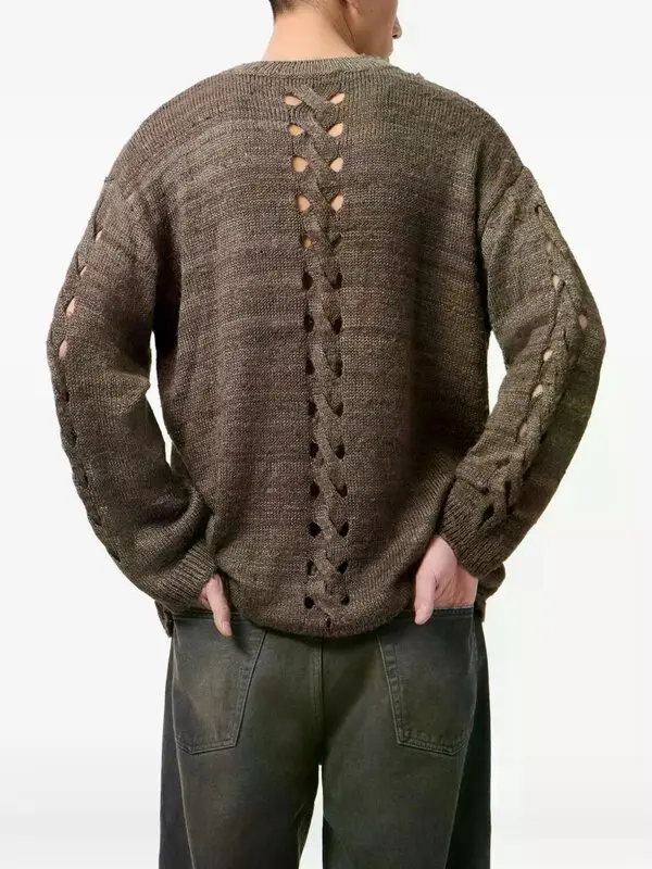 Our Legacy Crew Neck Cable Knit Sweater
