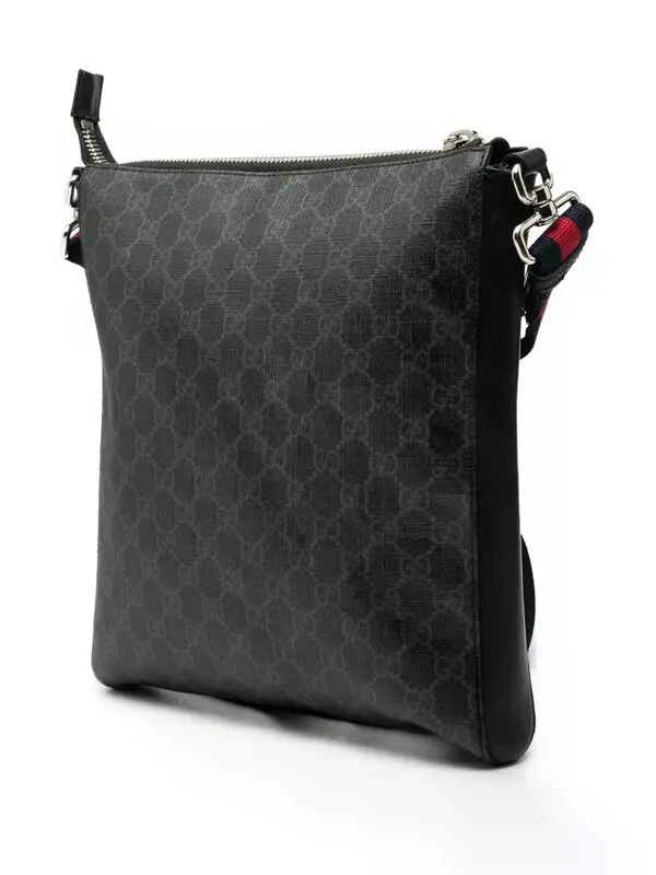 Gucci Gg Supreme Web Messenger Bag