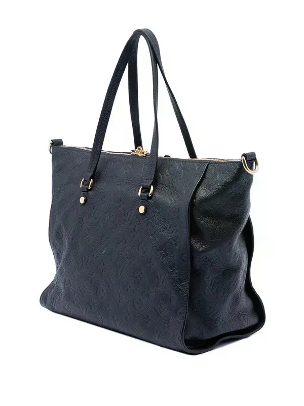 LOUIS VUITTON Monogram Empreinte Lumineuse Pm Satchel - Blue