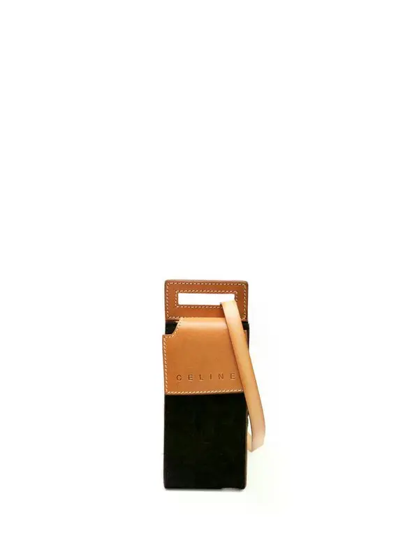 Celine Macadam Suede Pochette - Black