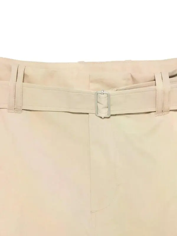 LARDINI Belted Trousers - Neutrals