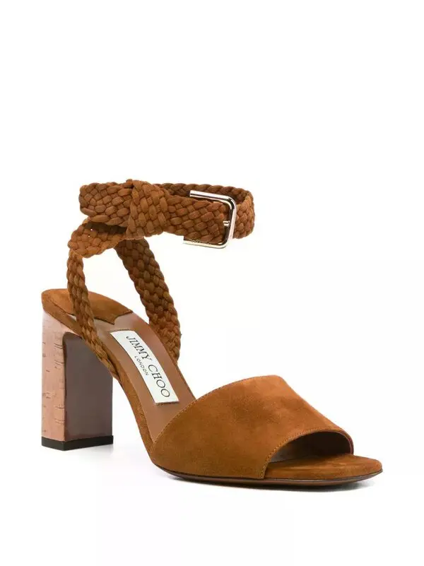 JIMMY CHOO Rori Suede Sandals - Brown
