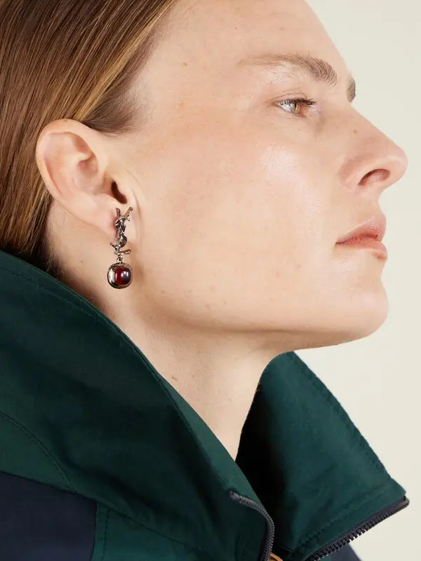 Saint Laurent Cassandre Pampille Earrings