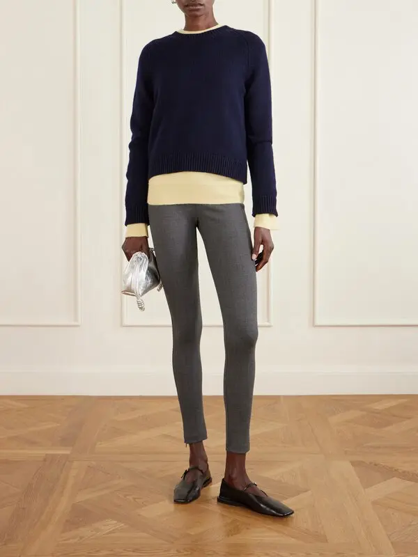 JIL SANDER Wool-blend Leggings