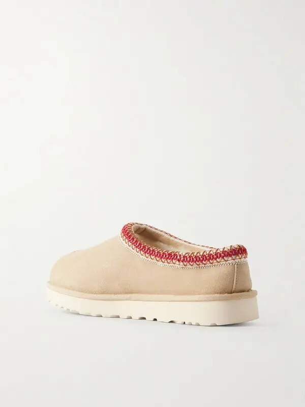 UGG Tasman Ii Shearling-lined Suede Slippers - Neutrals