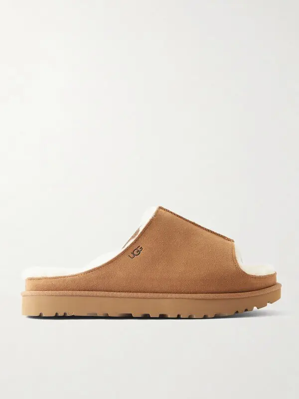UGG Greenport Shearling Slides - Brown