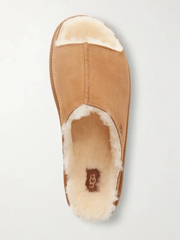 UGG Greenport Shearling Slides - Brown