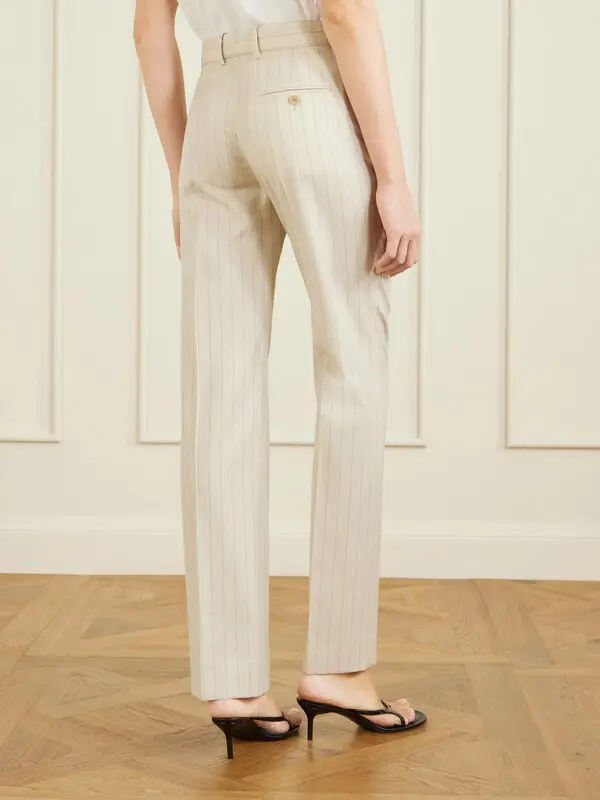 Acne Studios Pinstriped Wool Straight-leg Trousers