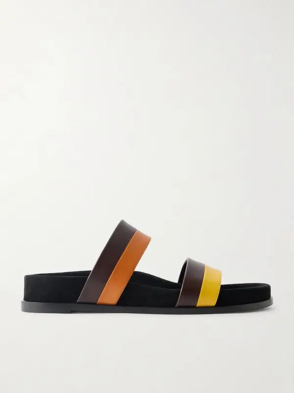 Gabriela Hearst Striker Two Tone Leather Sandals - Multi
