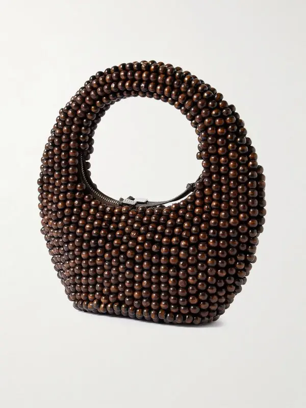 Staud Reef Beaded Wood Tote