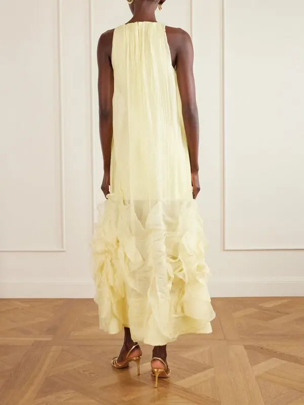 Aje Ecliptica Ruffled Maxi Gown