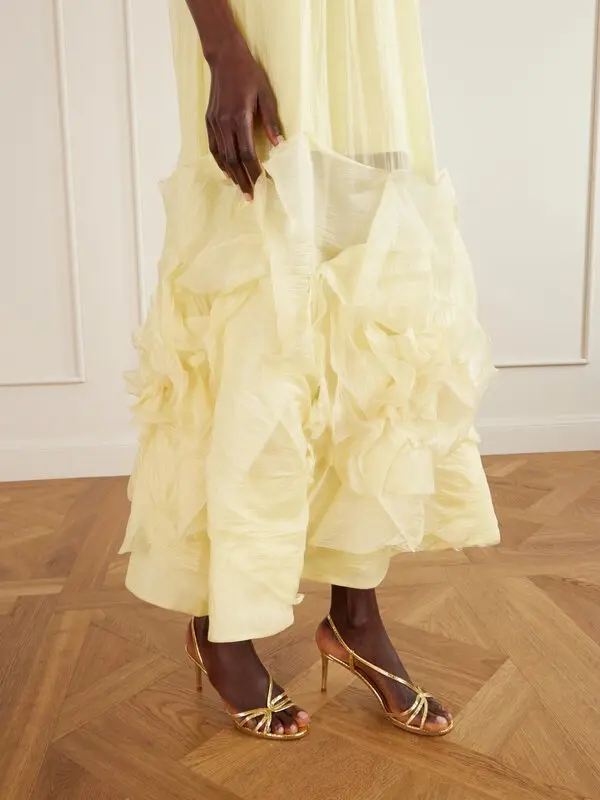Aje Ecliptica Ruffled Maxi Gown