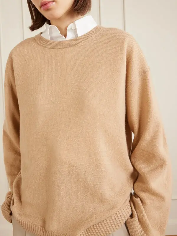 ALLUDE Cashmere Relaxed Fit Sweater