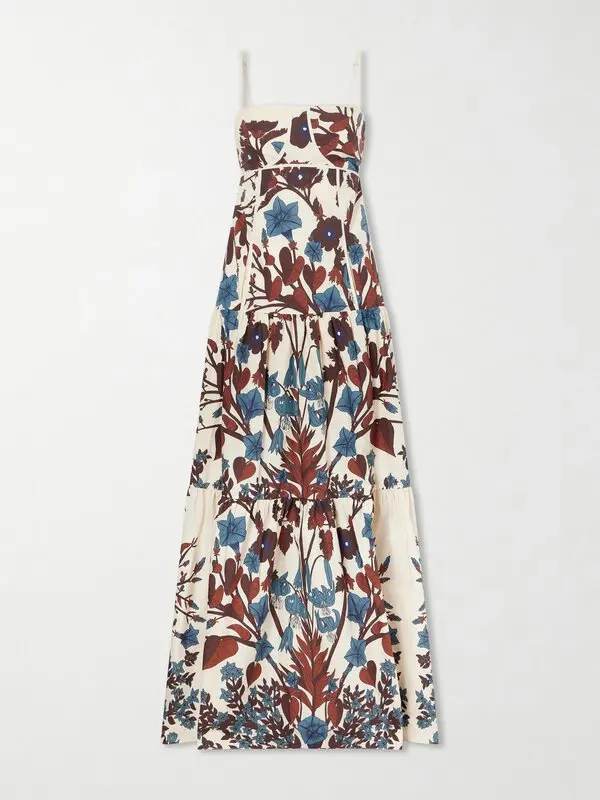 Johanna Ortiz Simbólico Floral-print Maxi Dress - Multi