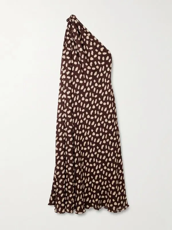 Johanna Ortiz One-shoulder Printed Maxi Dress - Multi