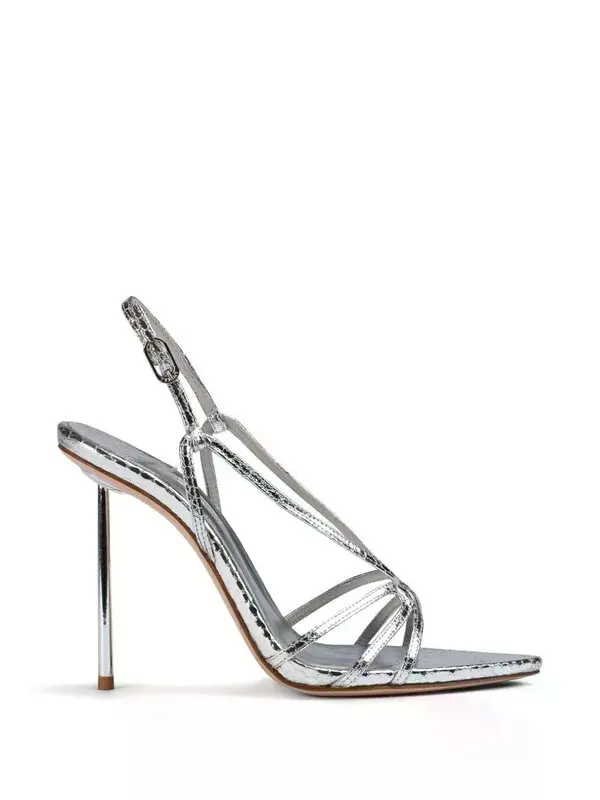 LE SILLA Eugenie Strappy Sandals - Silver