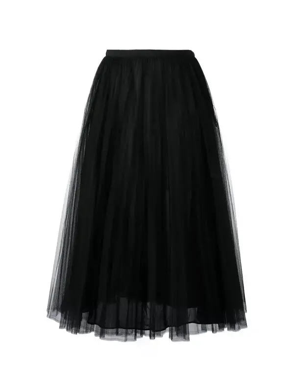 Valentino Garavani Tulle A-line Skirt - Black