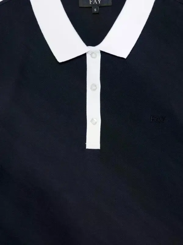 FAY Collared Button Polo Shirt