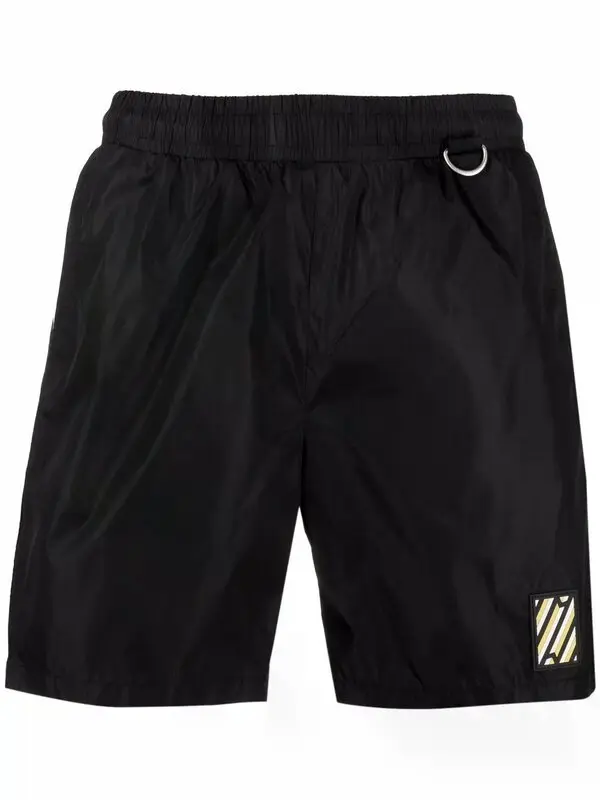 LOW BRAND Shell Running Shorts - Black