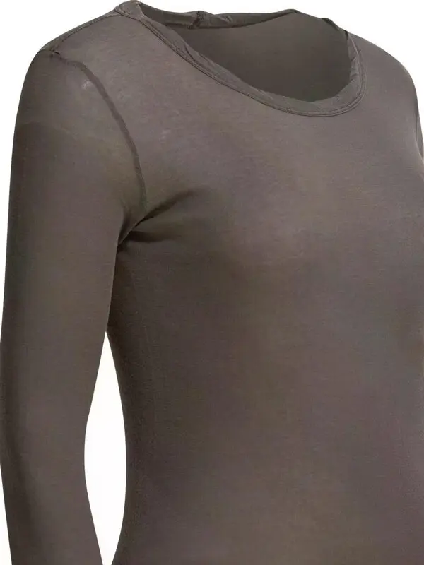 Rick Owens Long Sleeve Midi Dress - Grey