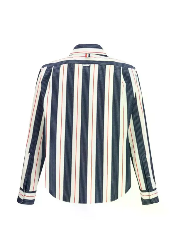 Thom Browne Striped-pattern Shirt - Blue