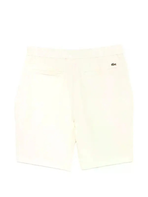 Lacoste Ivory Twill Shorts - Neutrals