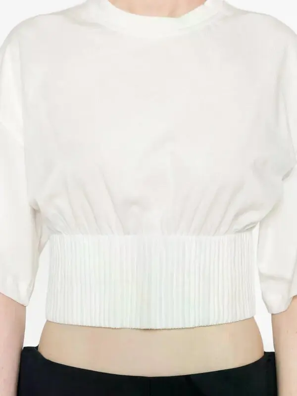 Sportmax Fosco" Ribbed-hem T-shirt