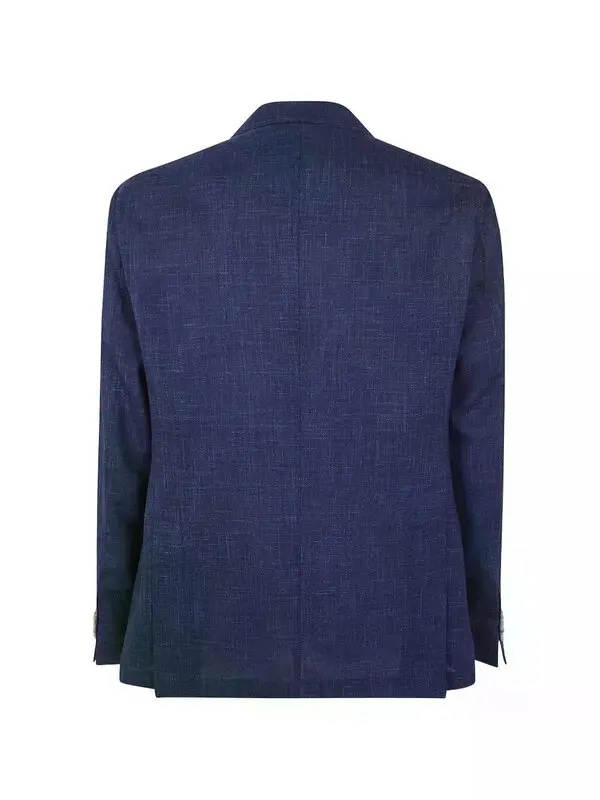 BARBA NAPOLI Wool Blazer - Blue