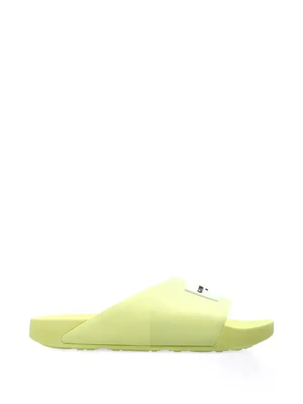 Givenchy Logo Patch Slides - Yellow