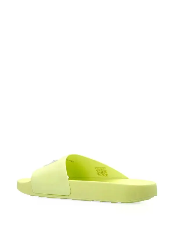 Givenchy Logo Patch Slides - Yellow