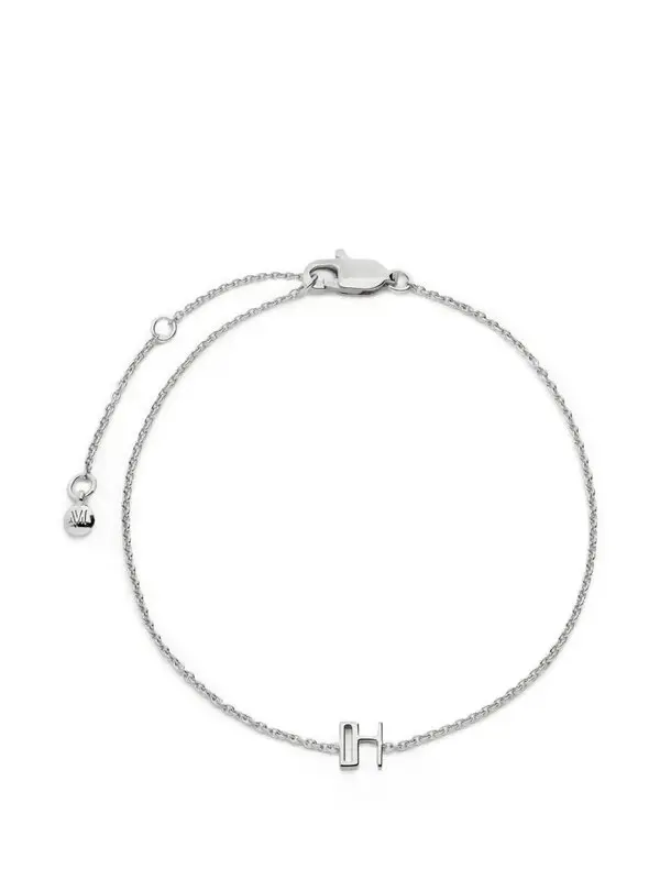 Monica Vinader Sterling Initial Chain Bracelet - Silver